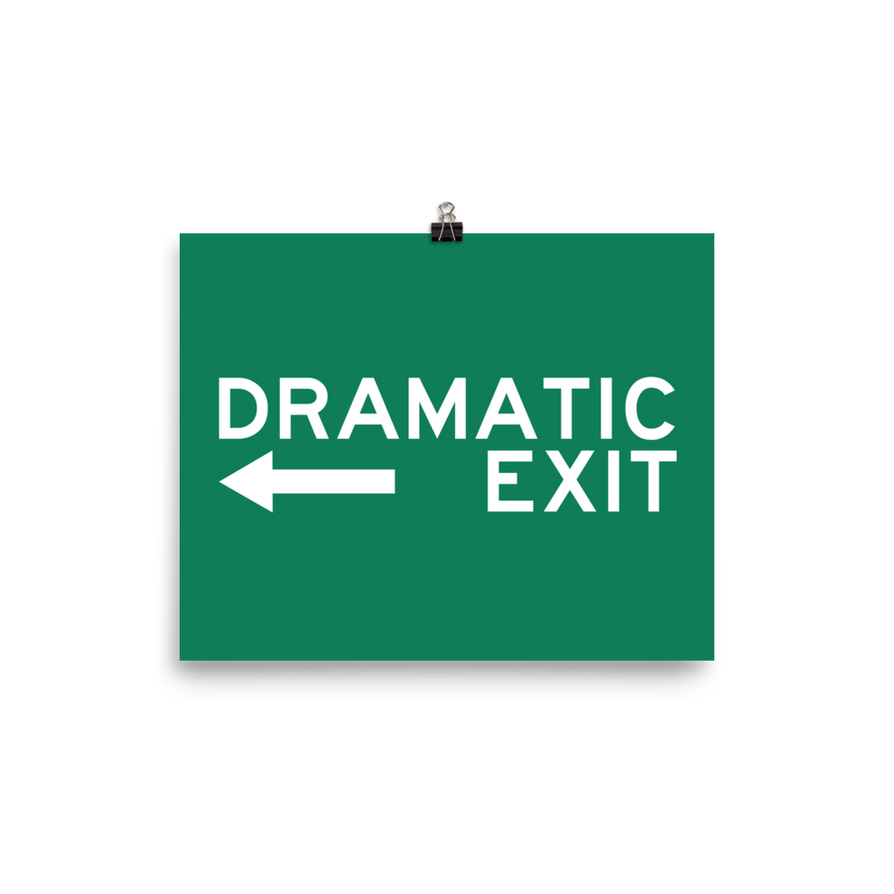 Dramatic Exit (Left) Art Print – Ampersand Loft